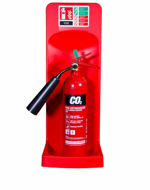Commander Single Extinguisher Stand Red - Exeter Fire Extinguishers