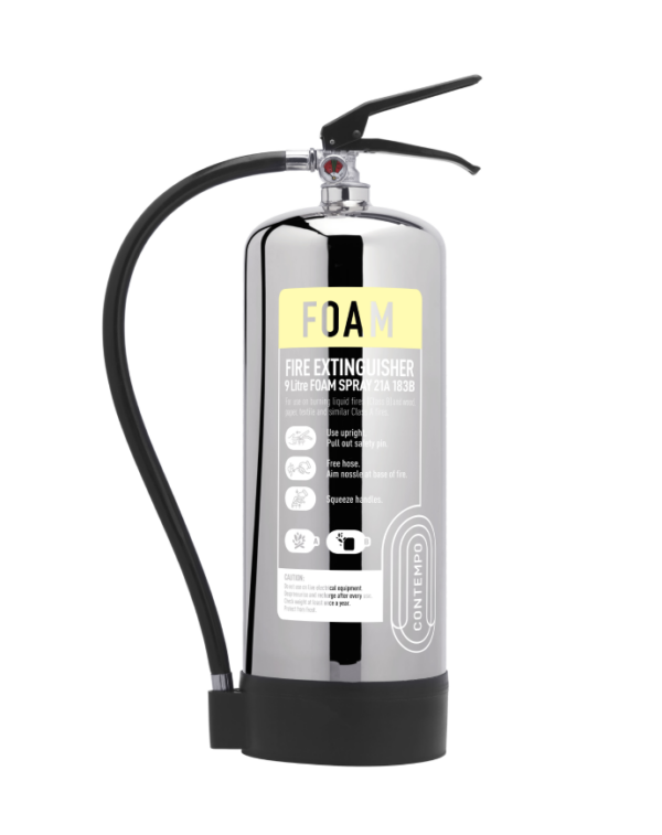 Contempo 9ltr AFFF Foam Stainless Steel Fire Extinguisher - Exeter Fire ...
