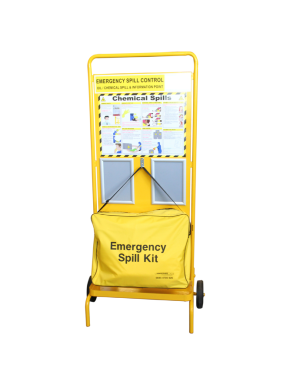 Fire Point Stand Yellow – Wheeled - Exeter Fire Extinguishers